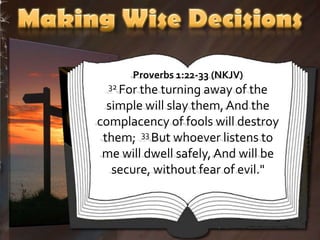 Making wise decisions | PPTX