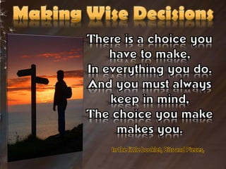Making wise decisions | PDF