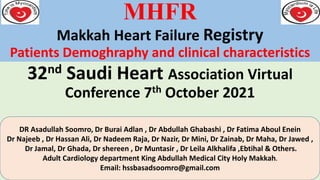 Makkah HF registry oct 2021 | PPTX