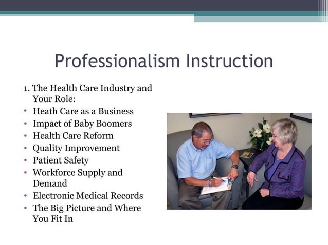 Makely: Teaching Professionalism in Health Care | PPT | Career Advice ...