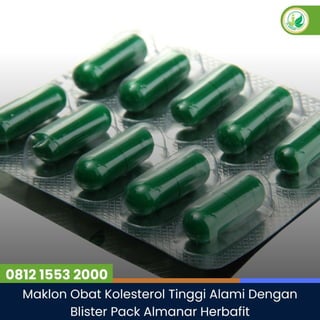 Maklon Obat Kolesterol Tinggi Alami Dengan Blister Pack Almanar ...