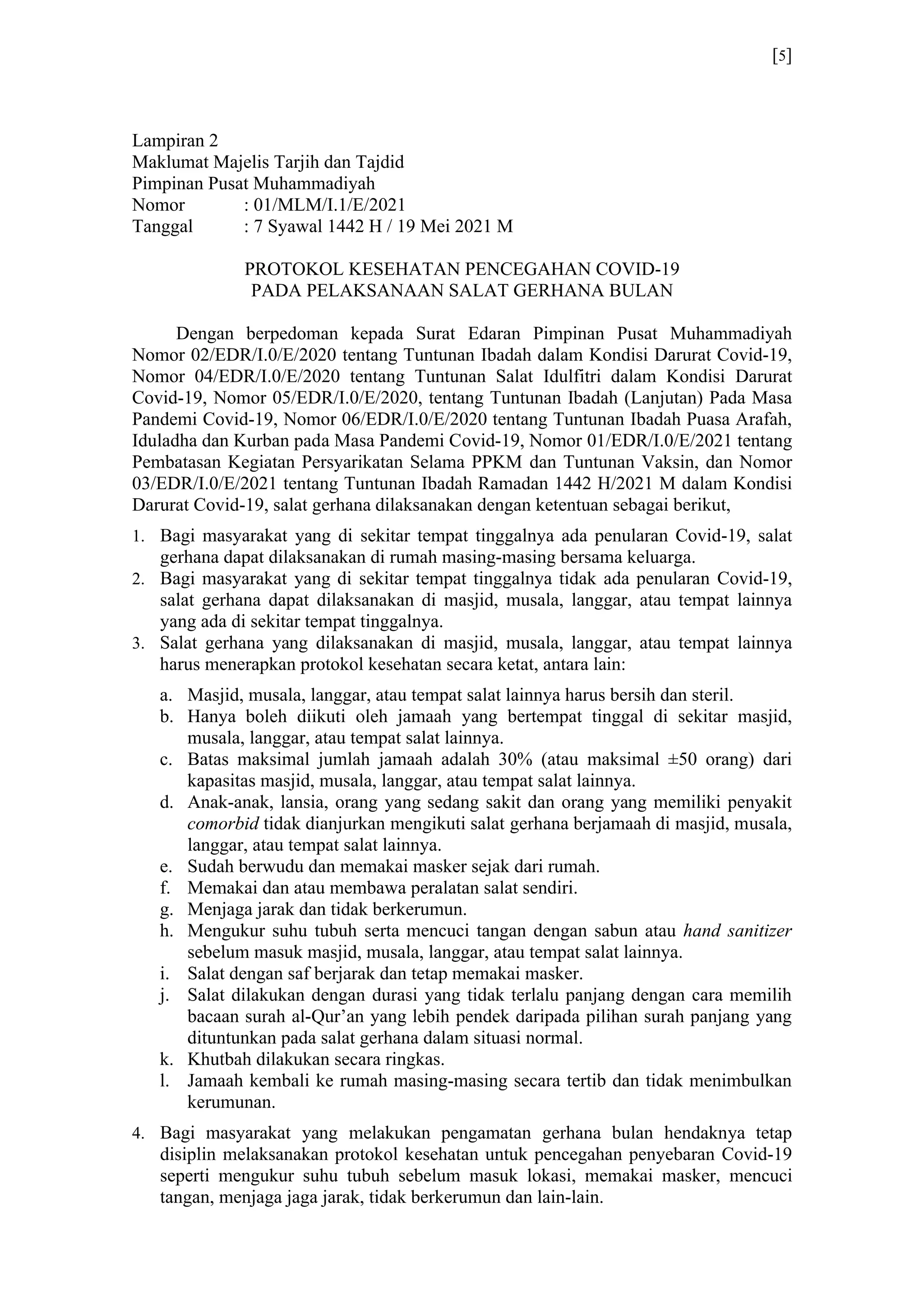 Muhammadiyah soal Gerhana 26 Mei 2021 | PDF