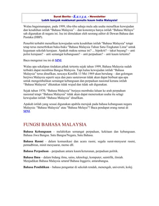 Maklumat bahasa malaysia | DOC