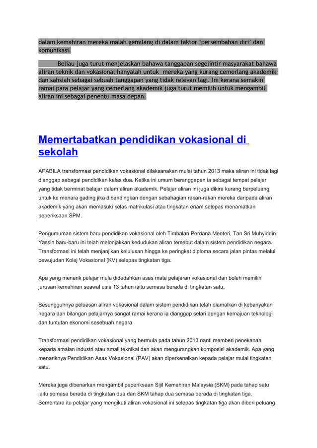 Maklumat kolej vokasional | PDF