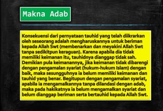 Makna Adab dalam Perspektif Pendidikan Islam | PPTX