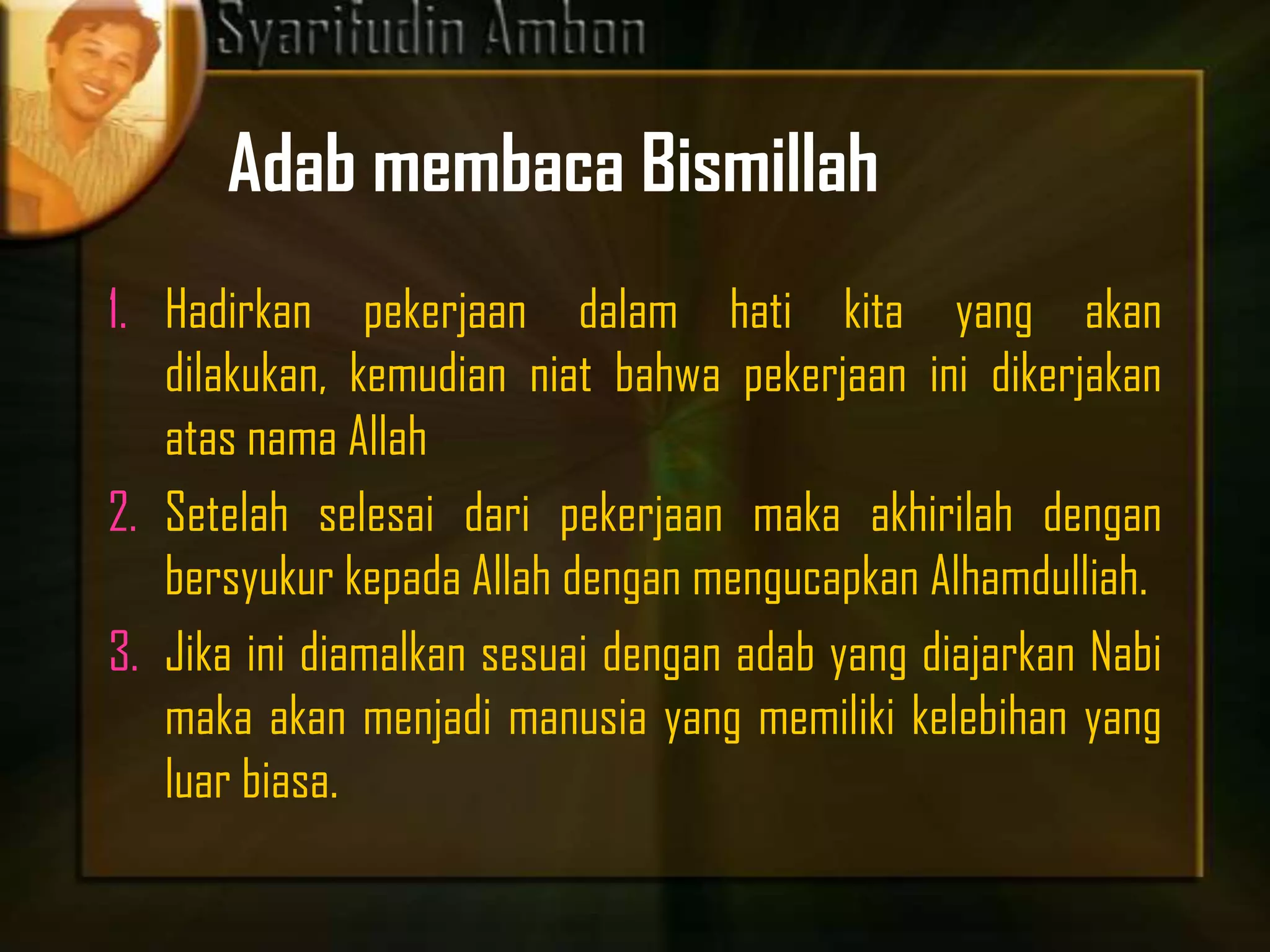 Makna bismillah | PPSX