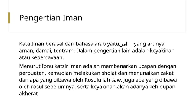 MAKNA DAN CIRI-CIRI ORANG BERIMAN DALAM ISLAM.pptx