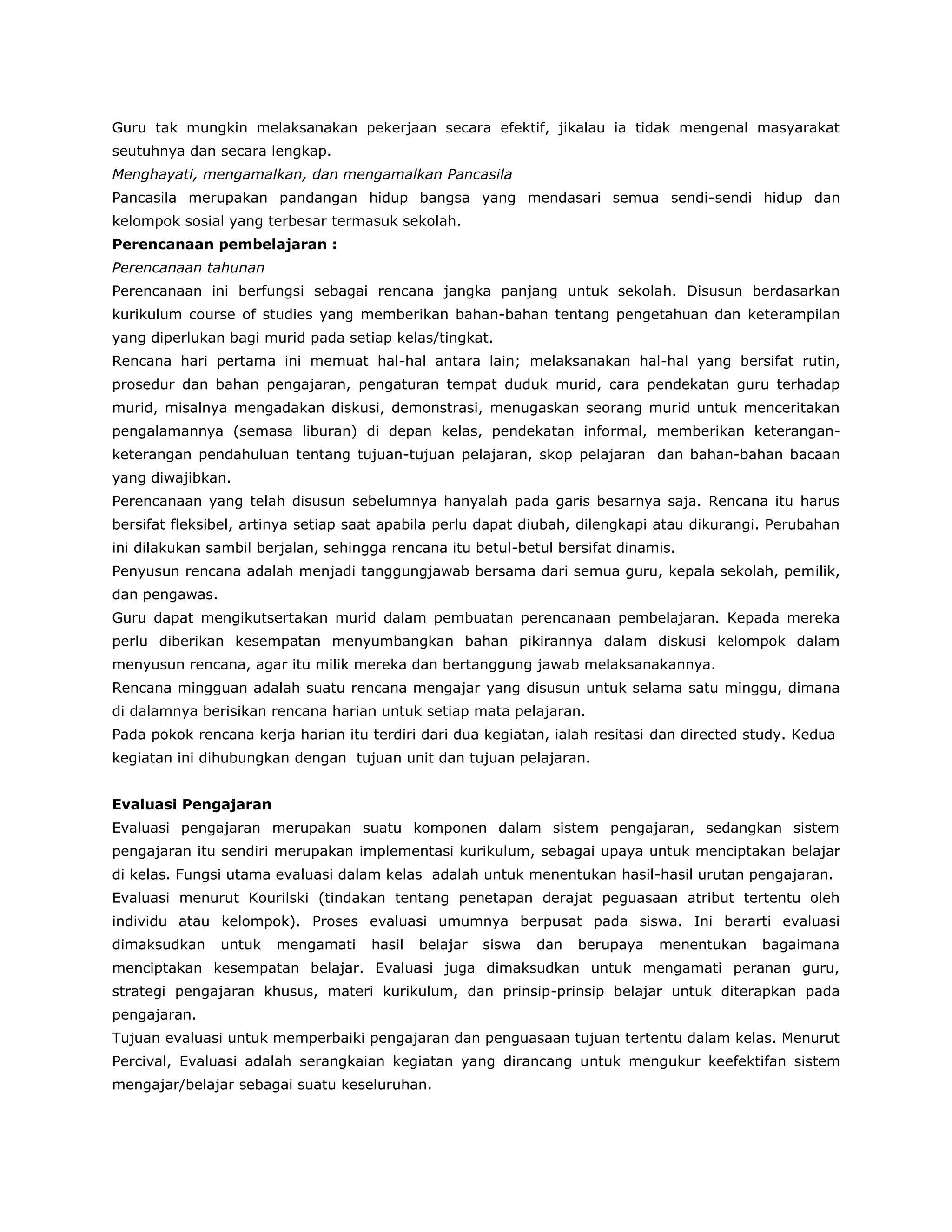 Makna dan ciri interaksi edukatif | DOCX