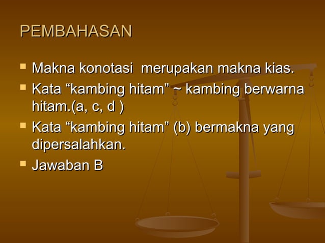 Makna denotasi dan konotasi | PPT