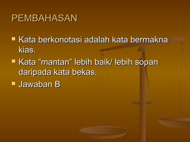 Makna denotasi dan konotasi | PPT