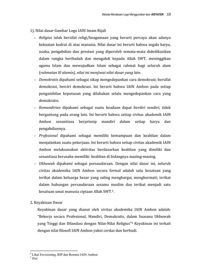 Makna filosofi logo iain ambon | PDF