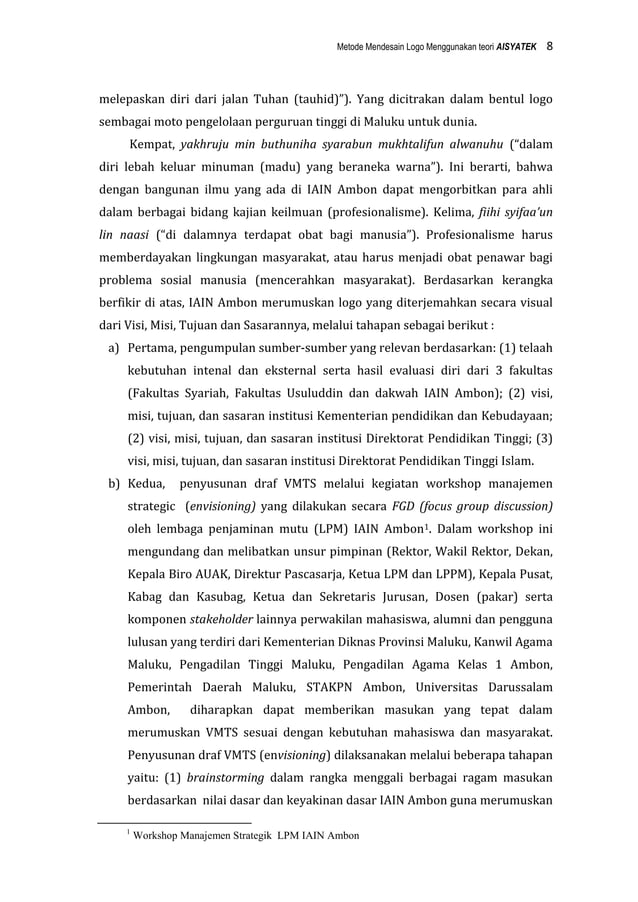 Makna filosofi logo iain ambon | PDF