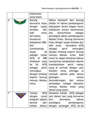 Makna filosofi logo mtq provinsi 2015 | PDF