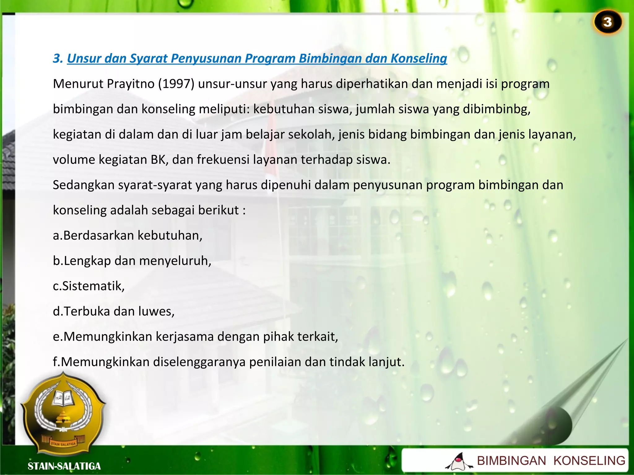 Makna perencanaan&penyusunan program_bimbingan-konseling | PPT
