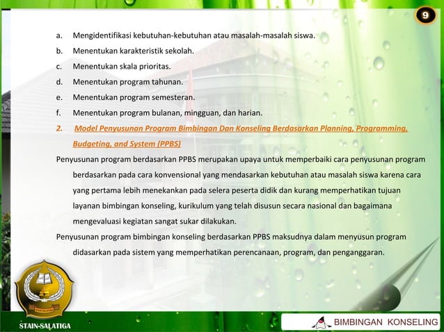 Makna perencanaan&penyusunan program_bimbingan-konseling | PPT