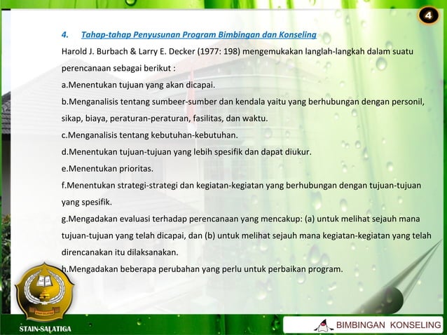 Makna perencanaan&penyusunan program_bimbingan-konseling | PPT