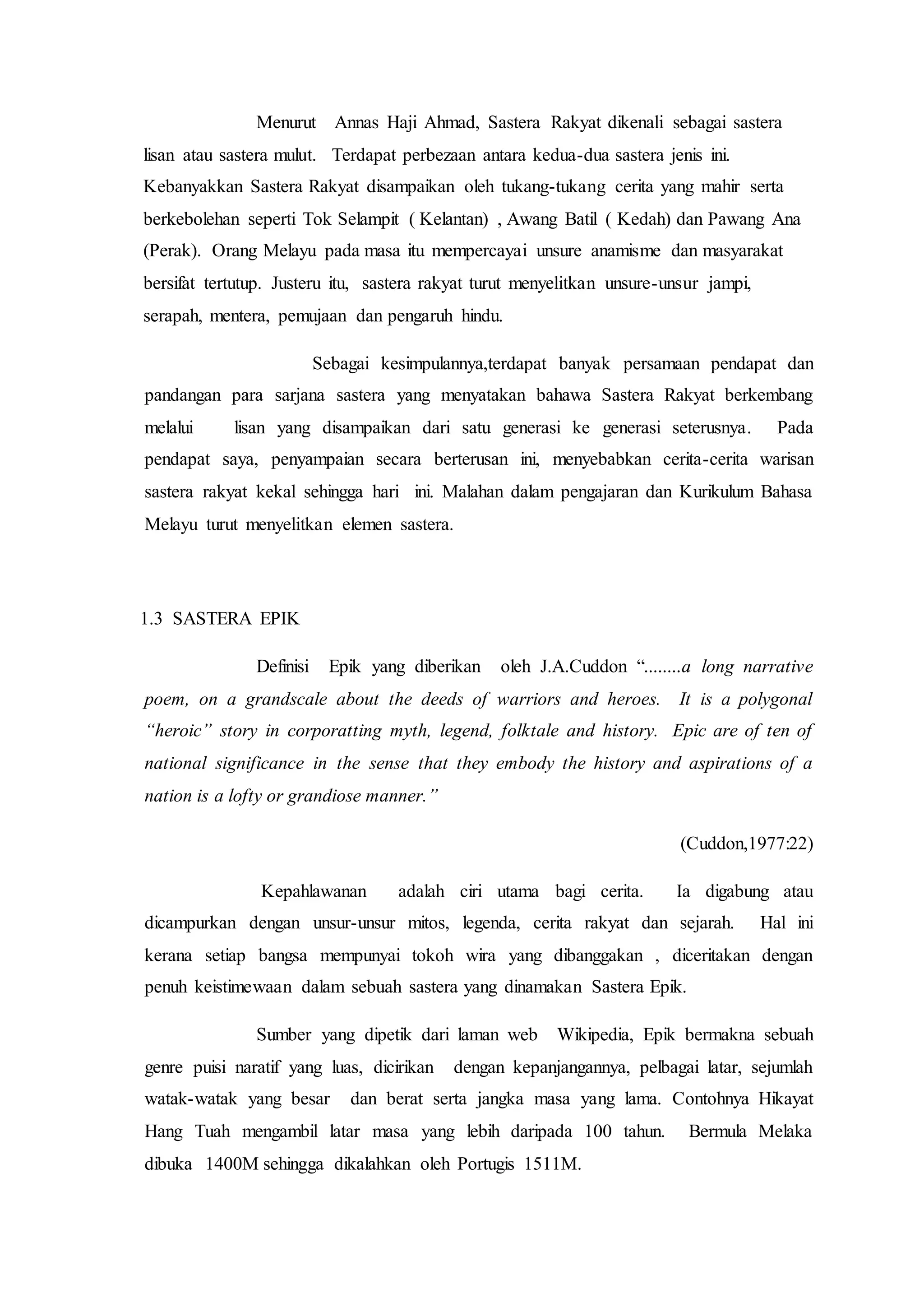 Makna sastera | DOCX