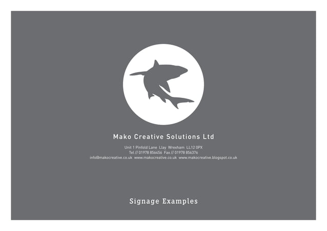Mako creative signageexamples | PDF