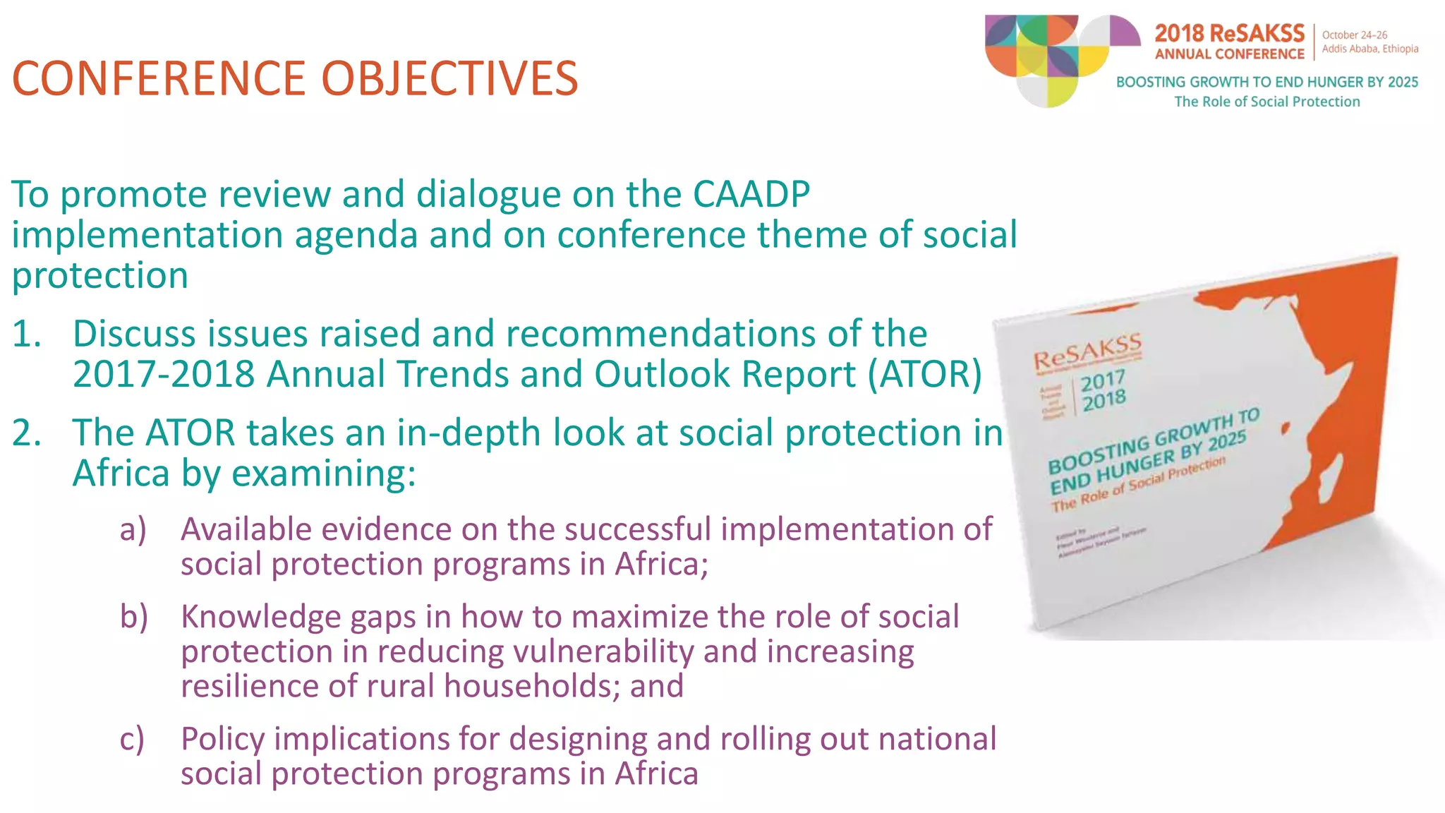 CONFERENCE OBJECTIVES & EXPECTED OUTCOMES | PPT