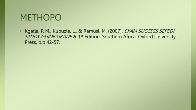 MAKOPANYI PRESENTATION-2022.pptx | Educational Assessment | Education