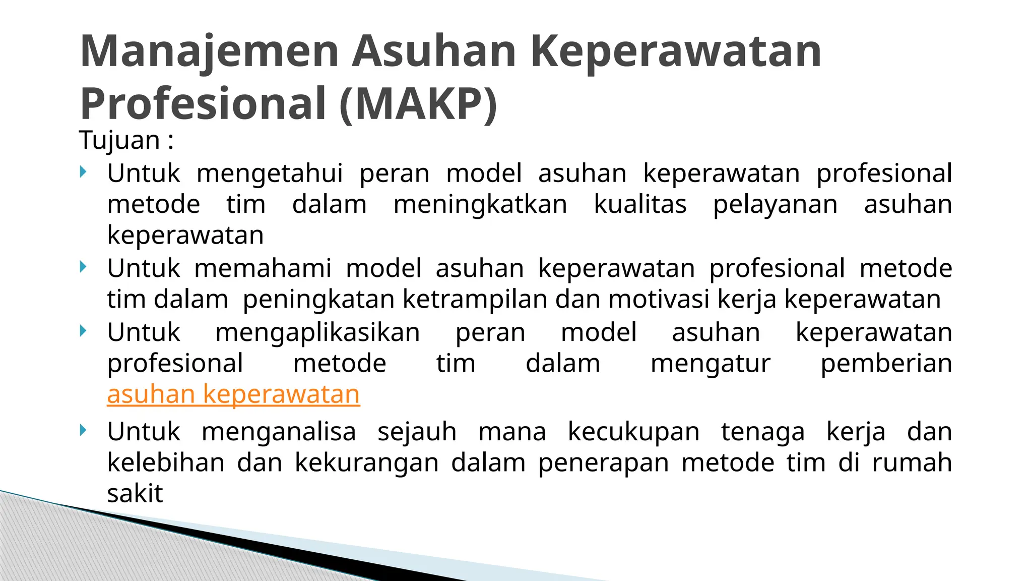 Management Asuhan Keperawatan Profesional di RSUD AWS | PPTX