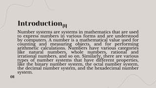 Understanding Number Systems: The Fundamental Concept in Mathematics ...