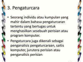 konsep asas pengaturcaraan | PPTX