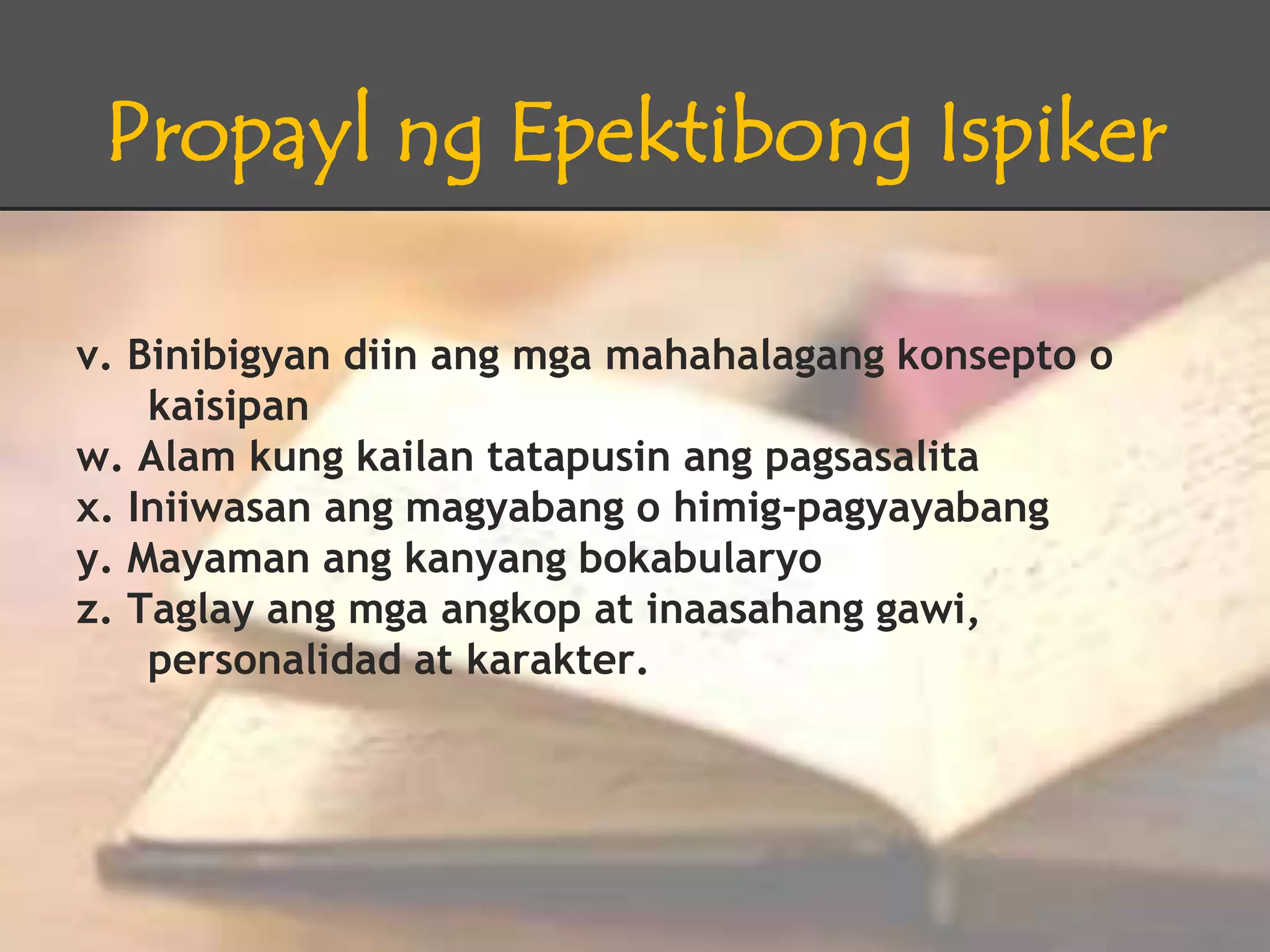 Makrong Kasanayan sa Pagsasalita | PPTX