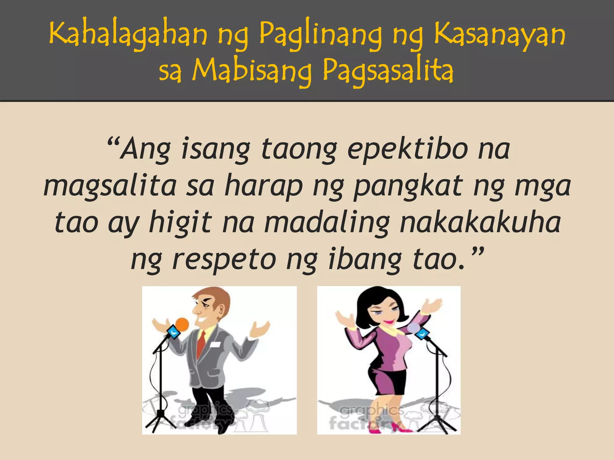 Makrong Kasanayan sa Pagsasalita | PPTX