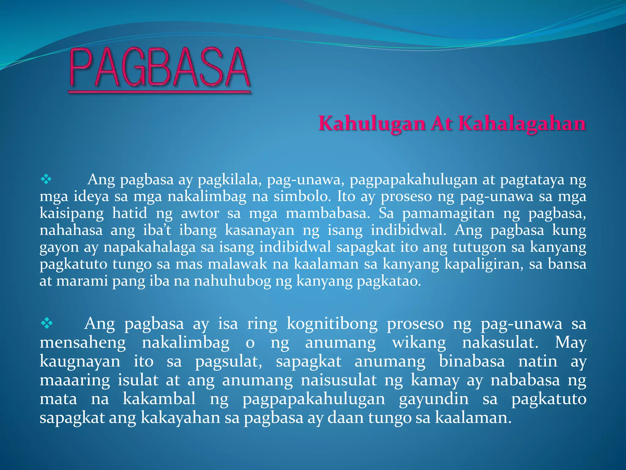 MAKRONG KASANAYAN SA WIKA: PAGSULAT AT PAGBASA | PPTX