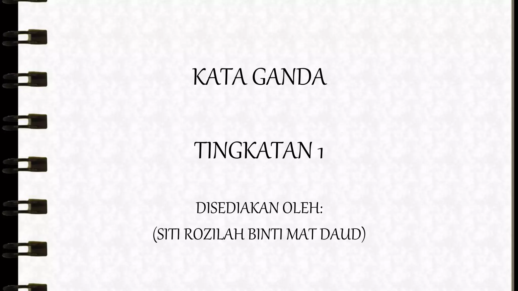 MAKSUD KATA GANDA | PPTX
