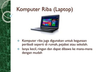 Maksud komputer dan jenis komputer | PPTX