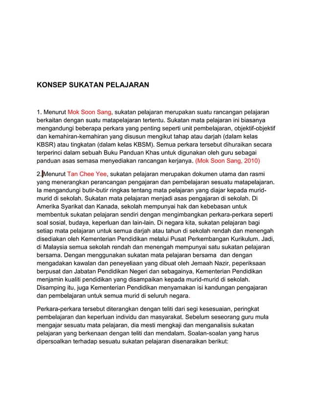 Maksud kurikulum | DOCX