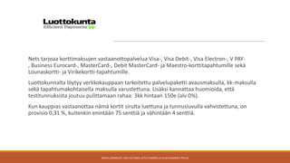 PayPal ja Everyday vertailu | PPTX