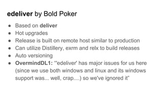 Maksym Pugach - Elixir Release and Deploy Utilities | PPT