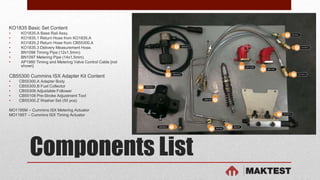 Maktest Cummins ISX Testing UTS1004 | PPTX