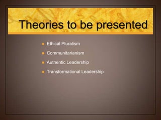 Ethical Leadership Theories | PPTX
