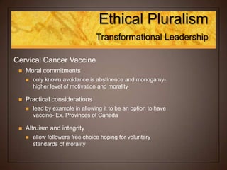 Ethical Leadership Theories | PPTX