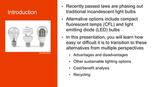 The Sustainable Evolution of the Light Bulb | PPT