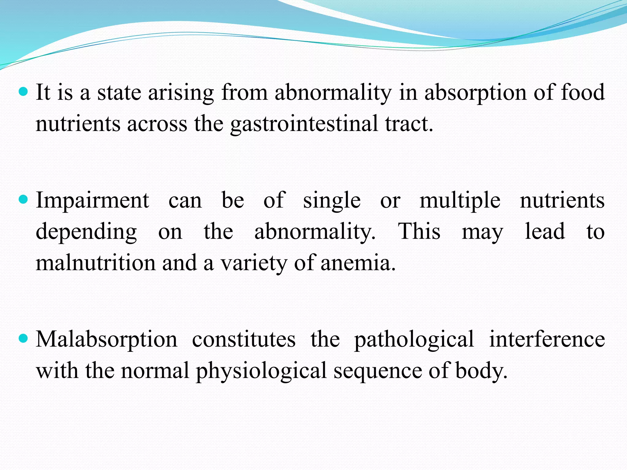 Mal absoprtion syndrome | PDF