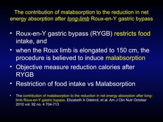 Malabsorbtion vs Restriction Post RNY Bypass | PPT