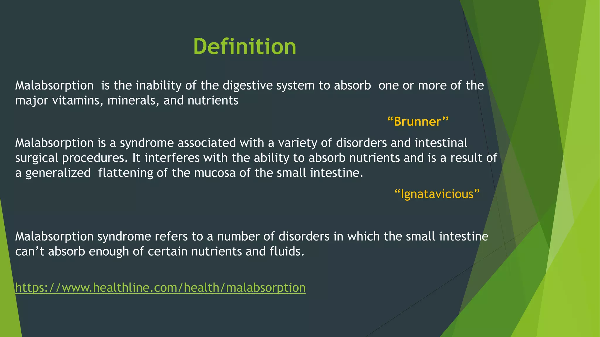 Malabsorption syndrome | PPTX