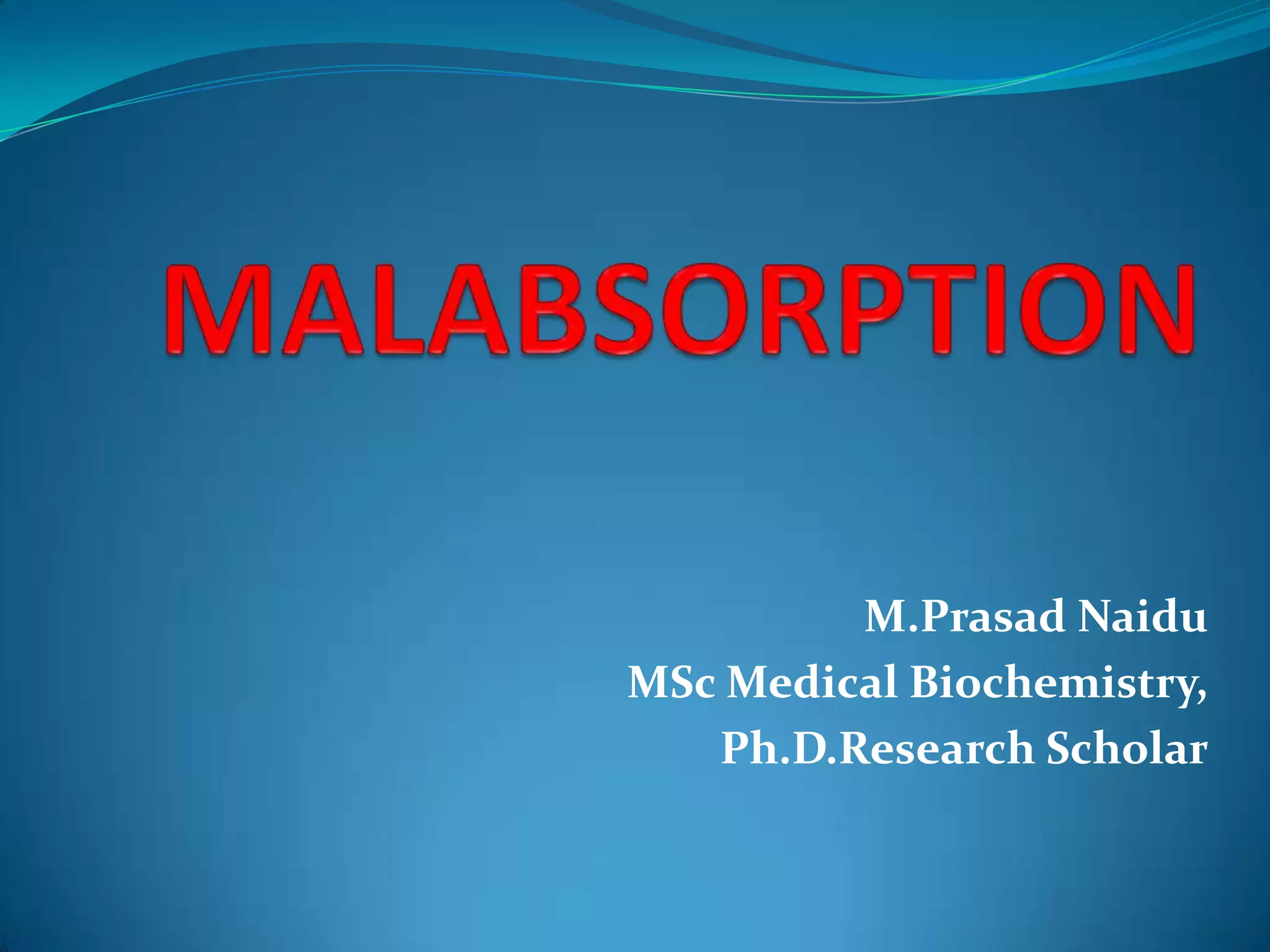 Malabsorption | PPTX