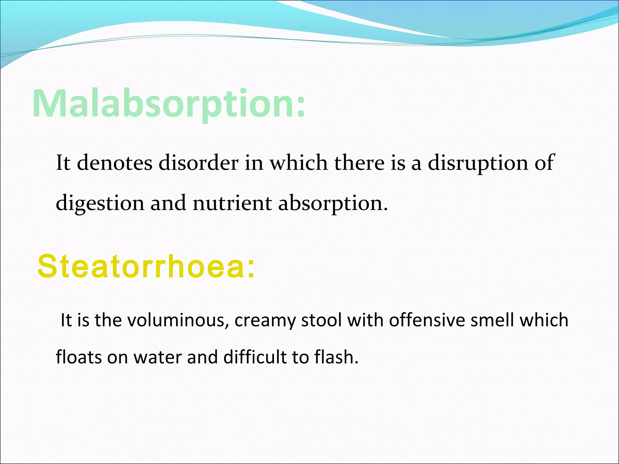 Malabsorption | PPT