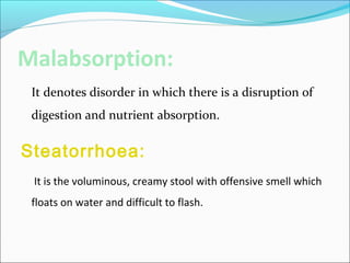 Malabsorption | PPT | Digestive Disorders | Diseases and Conditions