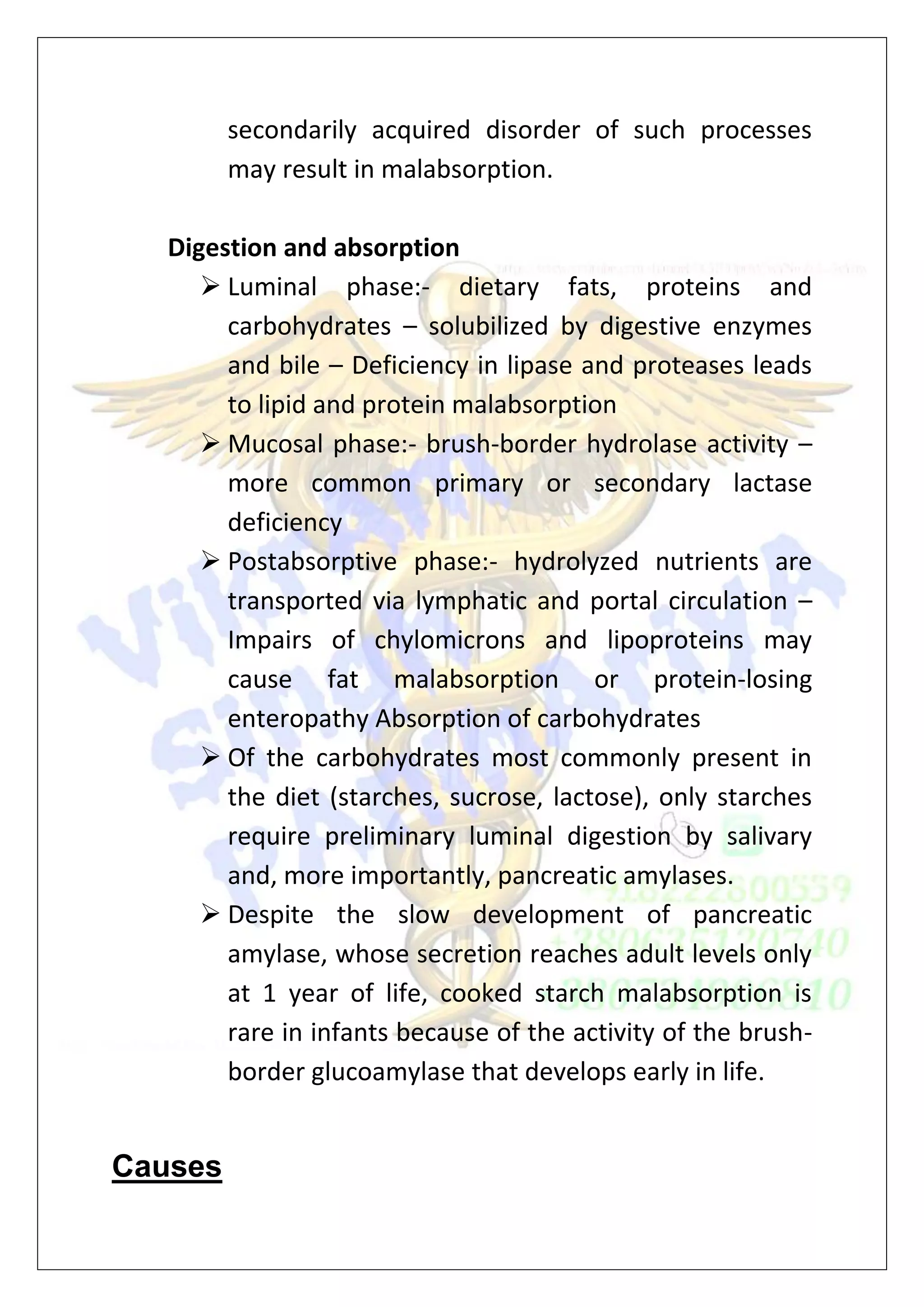 Malabsorption | PDF