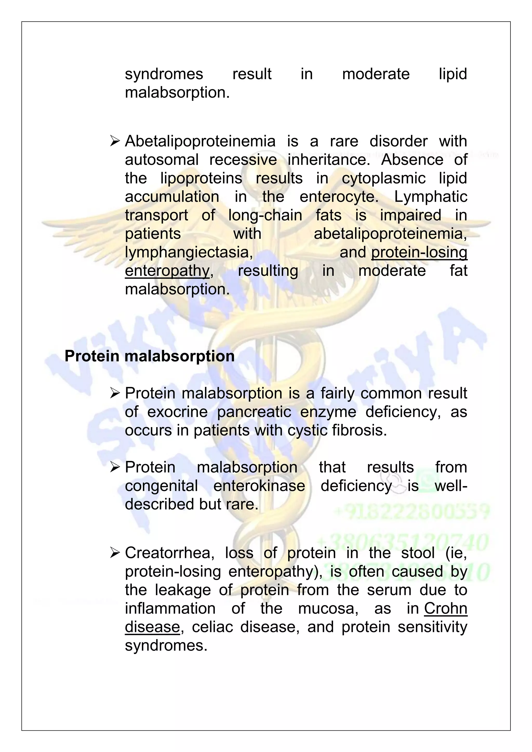 Malabsorption | PDF
