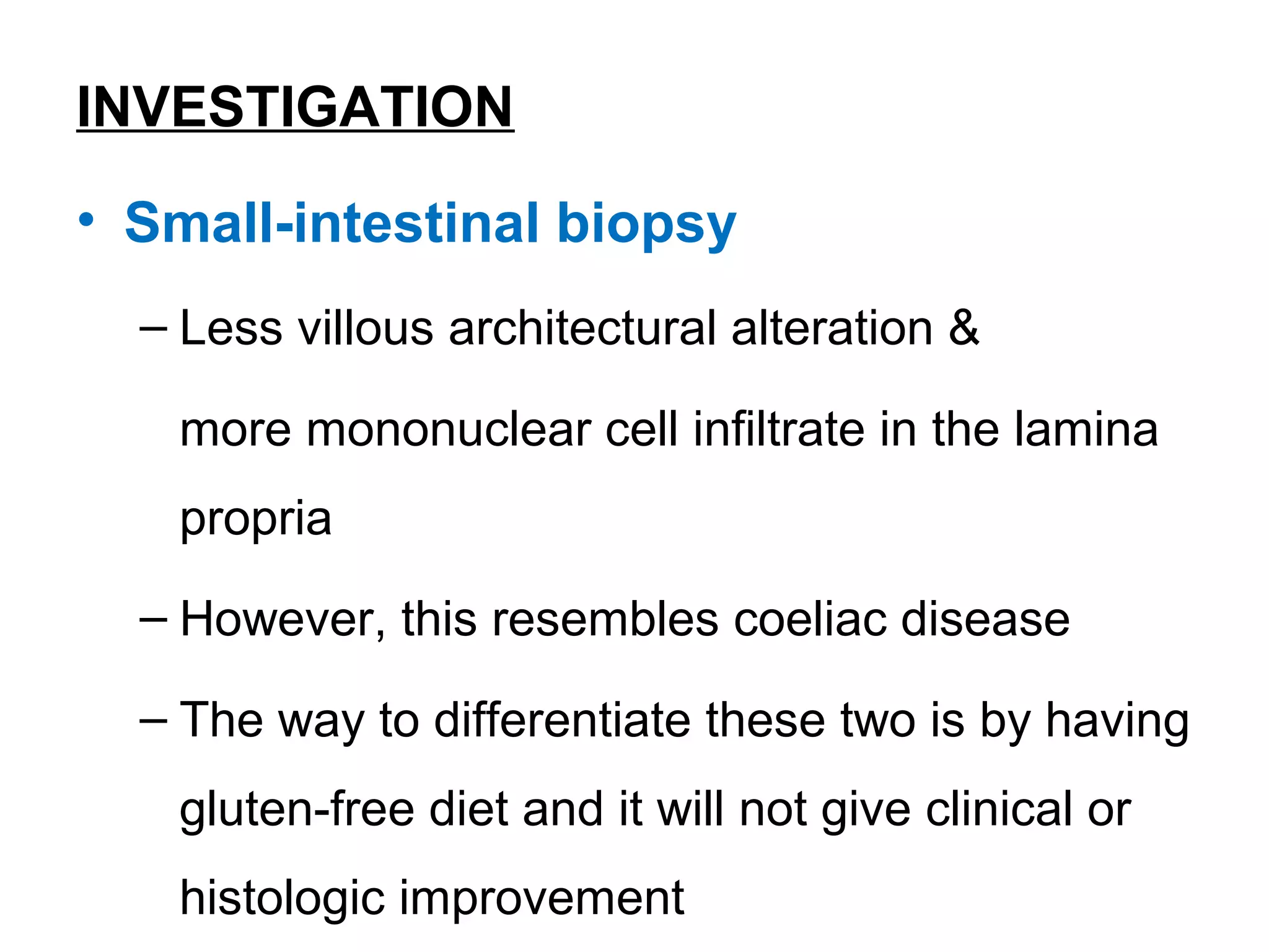 Malabsorption in tropical sprue & coeliac disease | PPT