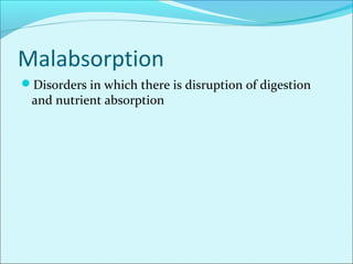 Malabsorption | PPT