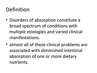 Malabsorption syndrome ppt | PPT